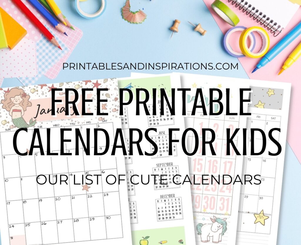 Calendar Template Kids Free Printable - Printable Template