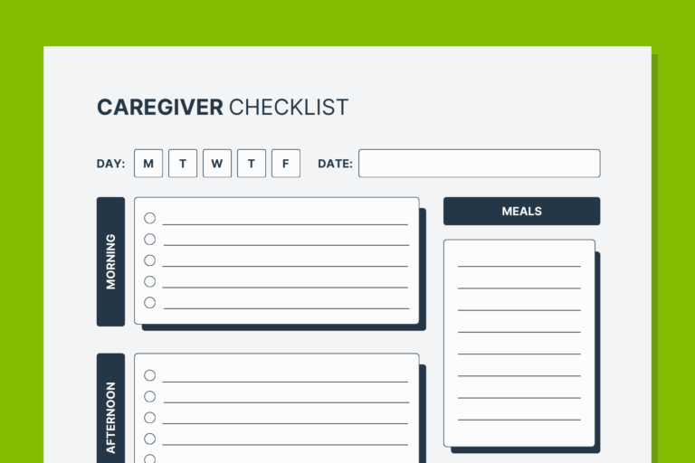 Free Printable Caregiver Daily Checklist Template - Printable Template
